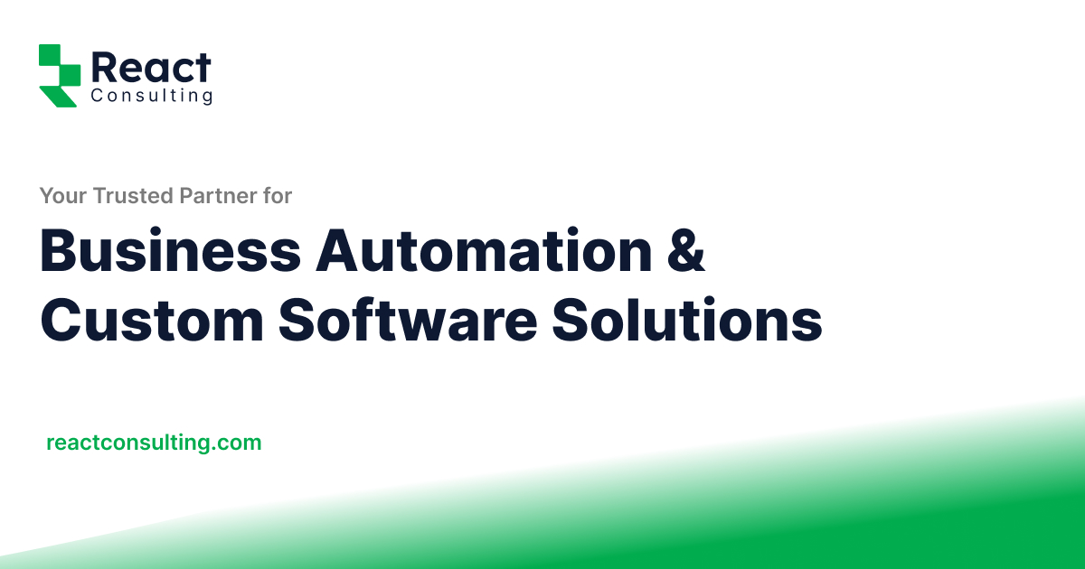 React Consulting Edtech Automation Ai And Custom Software Solutions